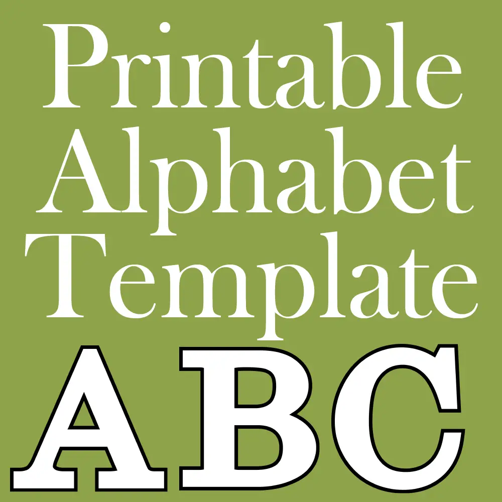 Printable Alphabet Templates Printable World Holiday