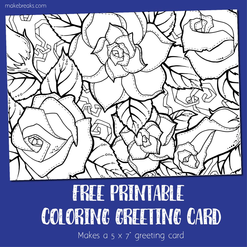 Coloring Cards Archives - Make Breaks