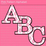 Pink Pattern Free Printable Letters - Make Breaks