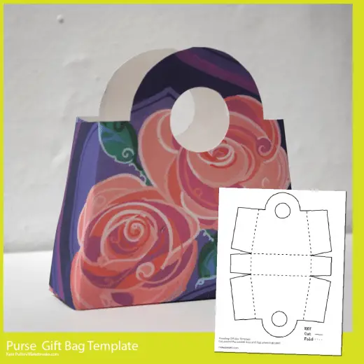 Handbag Gift Bag Template - Make Breaks