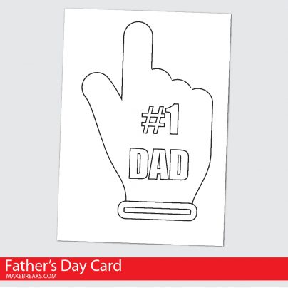 Free Printable Father's Day Card To Color - Make Breaks