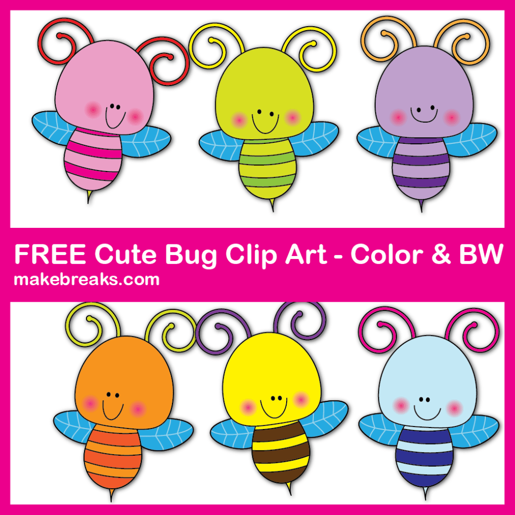 Free Cut Bug Clipart For Teachers - Make Breaks