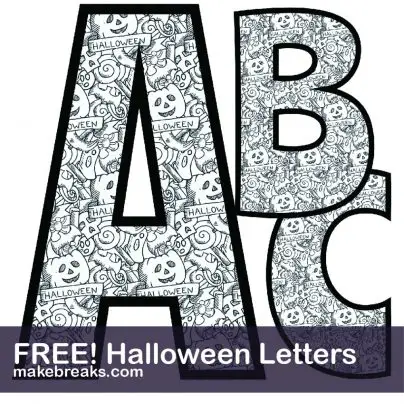 Halloween Letters Archives - Make Breaks