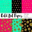 FREE Gold Foil Dot Digital Paper Download - Make Breaks