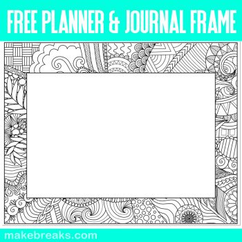 Free Planner Printables Archives - Page 2 of 3 - Make Breaks