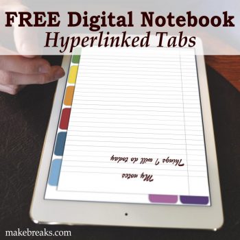 Free Digital Notebook for Goodnotes & Other PDF Readers - Make Breaks
