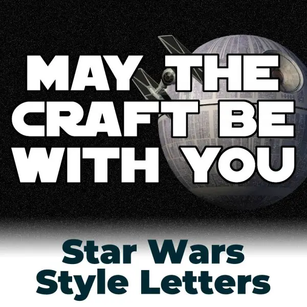 Free Star Wars Style Outlined Letters - Make Breaks