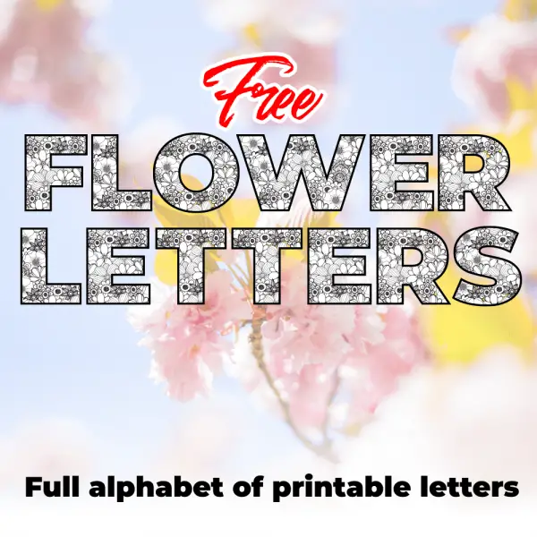 Free Printable Flower Pattern Letters - Make Breaks