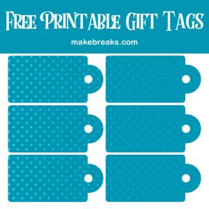 Blue Dot Free Printable Gift Tags - Make Breaks