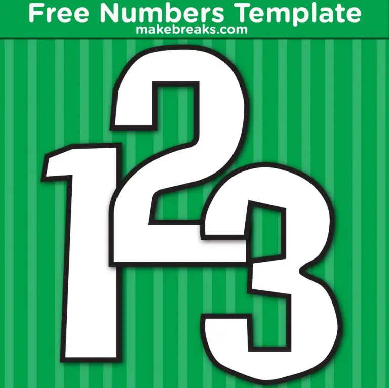 Free Printable Square Inner Number Templates - Make Breaks