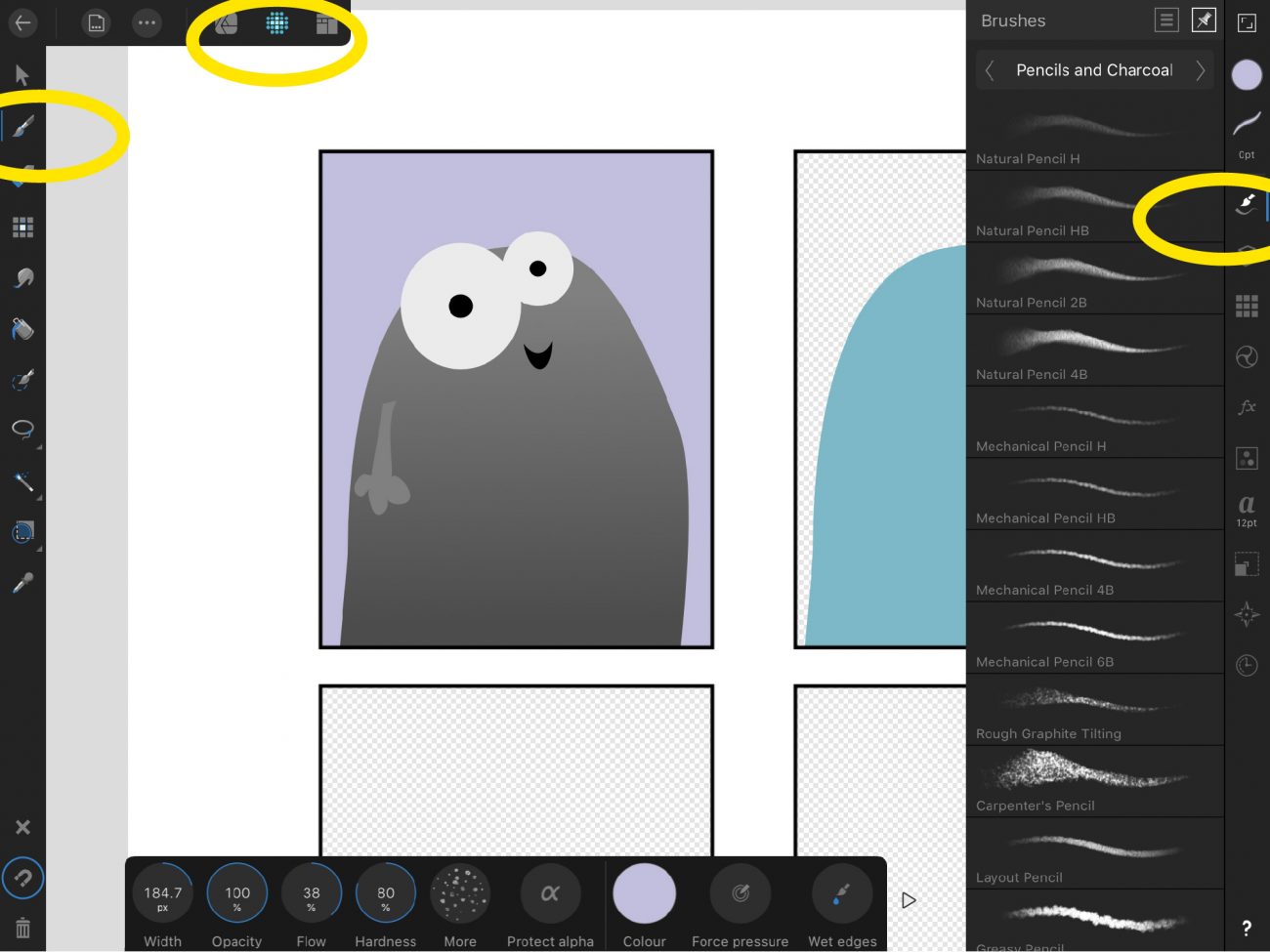 Beginner Affinity Designer iPad Tutorial - Make Monster Stickers - Make ...