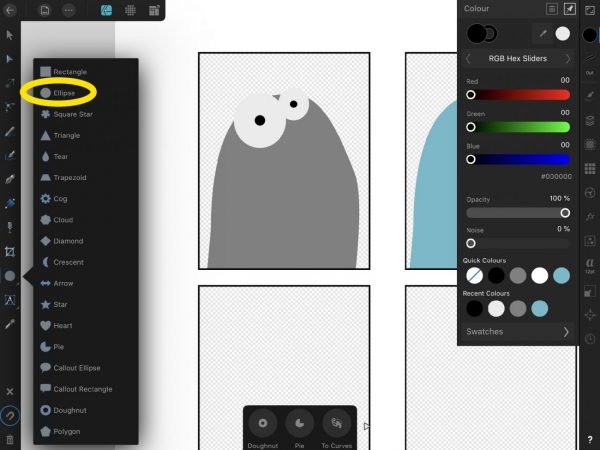 Beginner Affinity Designer iPad Tutorial - Make Monster Stickers - Make ...