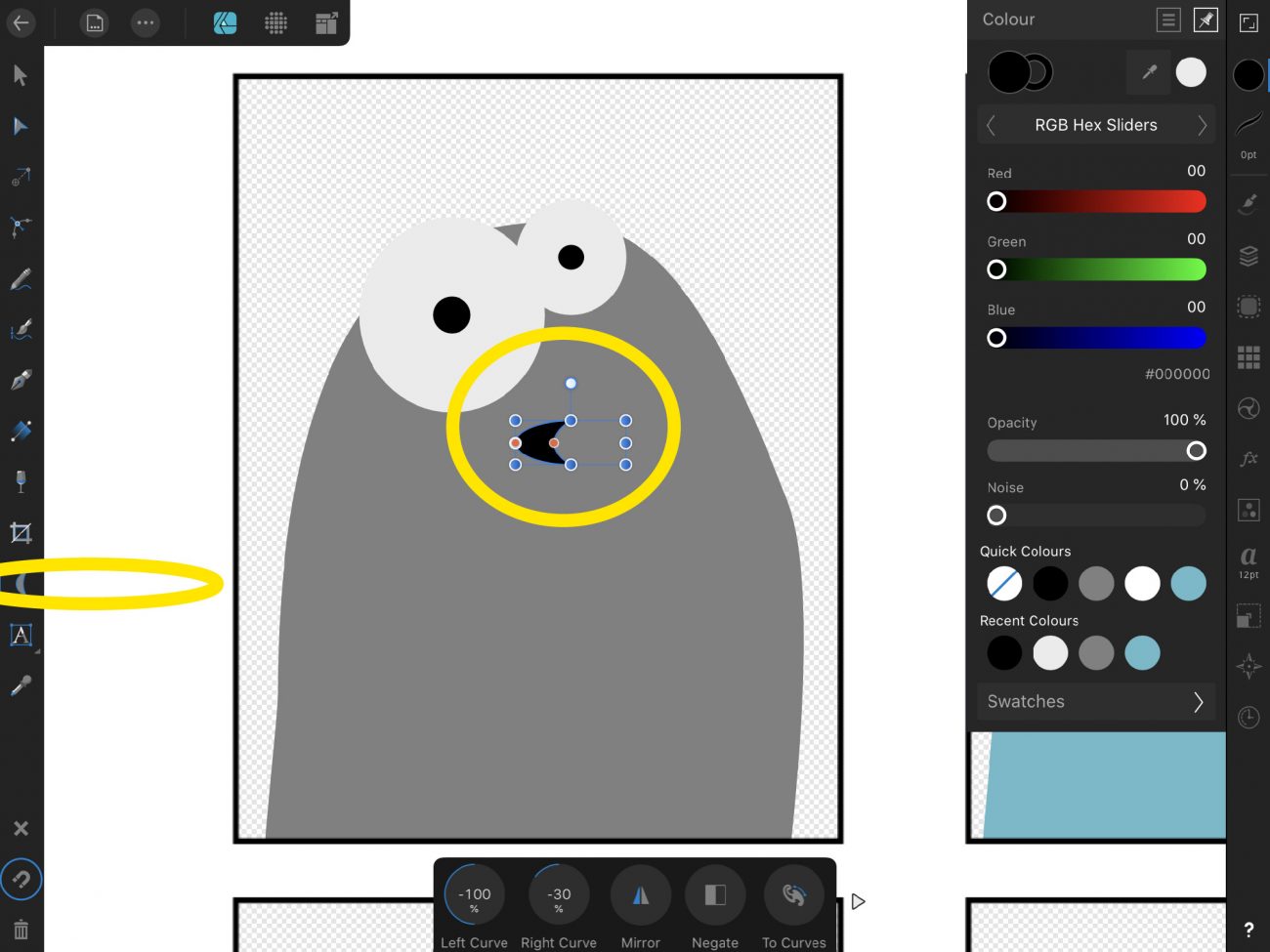 Beginner Affinity Designer iPad Tutorial - Make Monster Stickers - Make ...