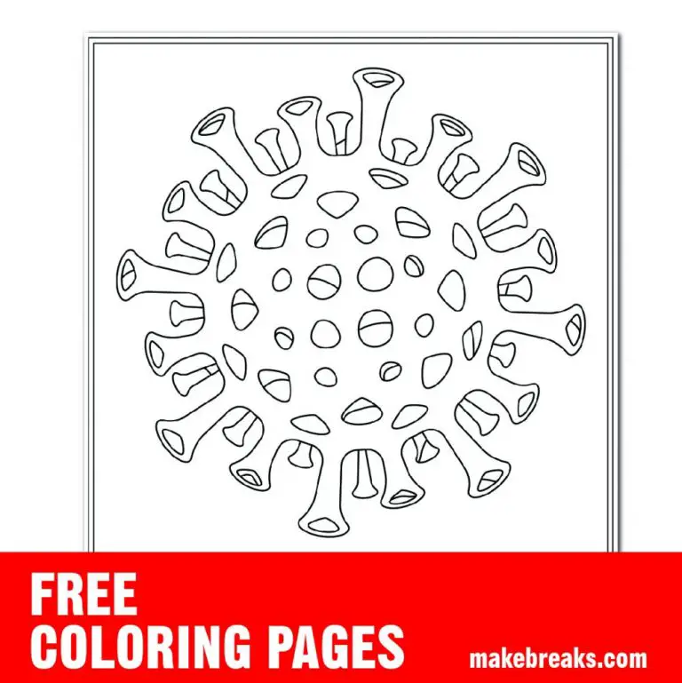 Free Virus Awareness Coloring Page - Make Breaks