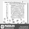 Color The Food Wordsearch - Make Breaks