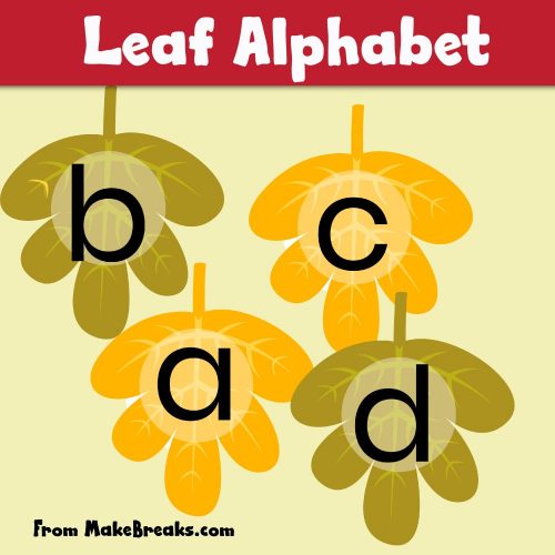 Free Printable Autumn Leaf Alphabet - Make Breaks