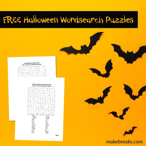 8 Halloween Wordsearch Puzzles - Make Breaks
